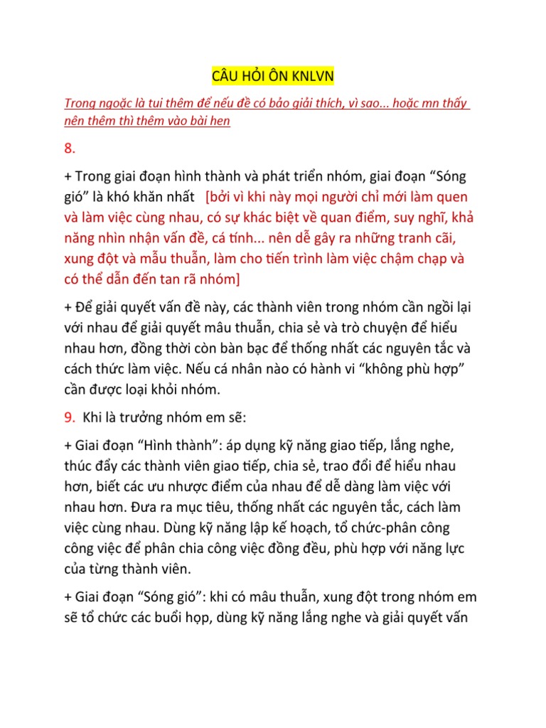 7 câu giữa CÂU HỎI ÔN KNLVN | PDF