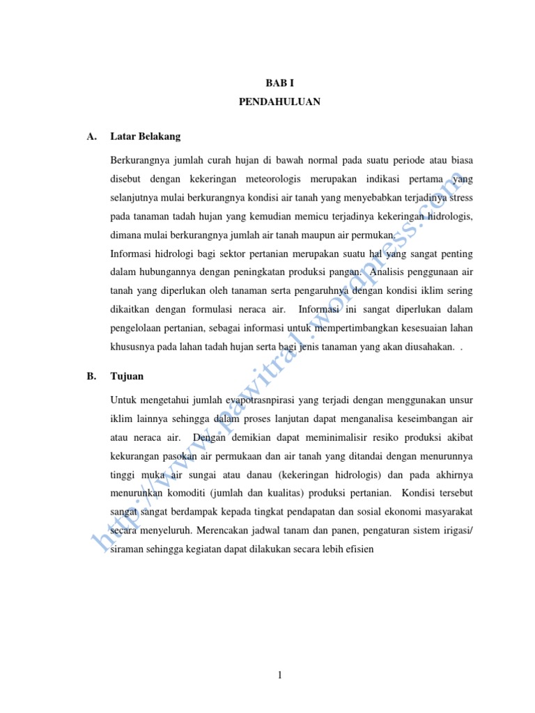 Indeks Panas Dan Etp | PDF