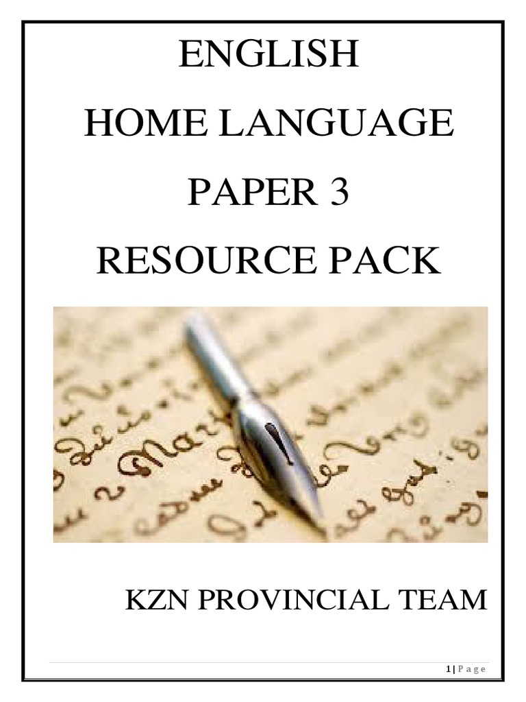 Grade 12 English Paper 3 Resource Guide | PDF | Essays | Narrative