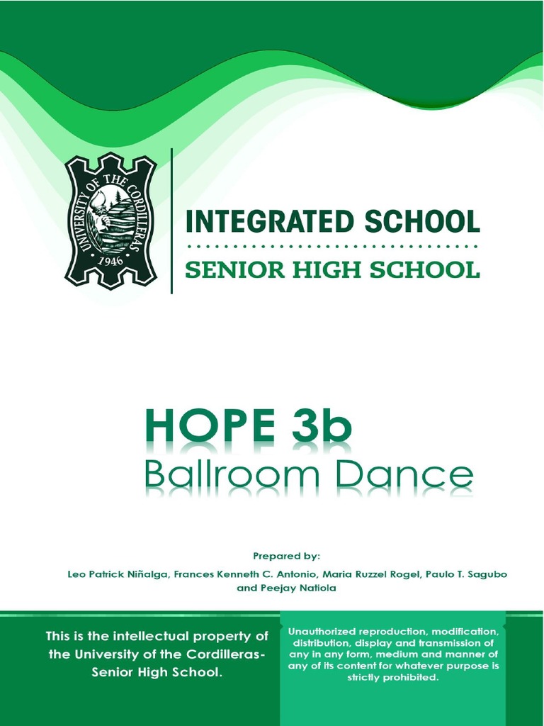 HOPE 3B-Module 1 Ball Room Dancing | PDF | Ballroom Dance | Dances