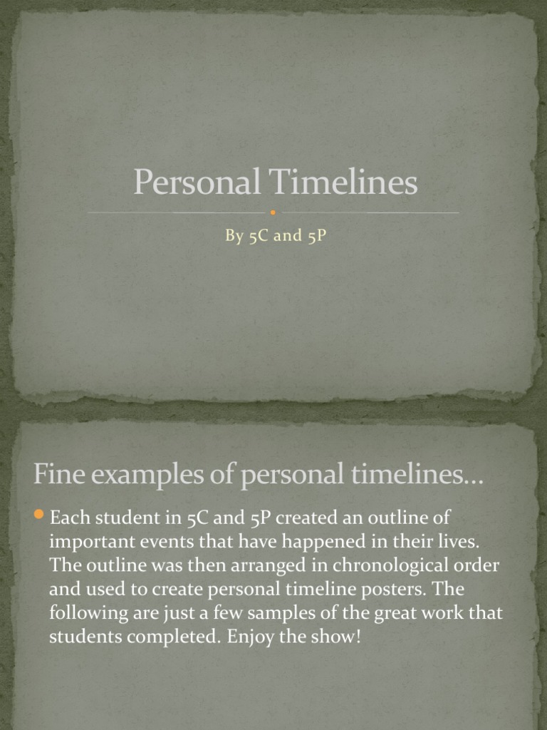 Personal Timelines Posters | PDF | Career & Growth | Foreign Language Studies