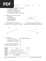 4 Klasowka - Proste Prostopadle I Rownolegle | PDF