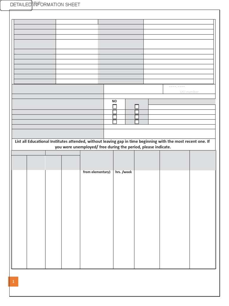 Aces Detailed Info Form | PDF | Cultural Globalization | Government And ...