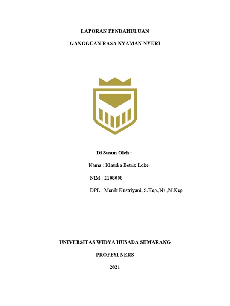 LP Gangguan Rasa Aman Nyeri | PDF