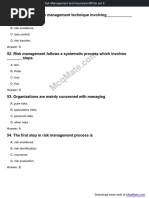 Risk Management Exam Questions & Answers | PDF | Risk | Derivative ...