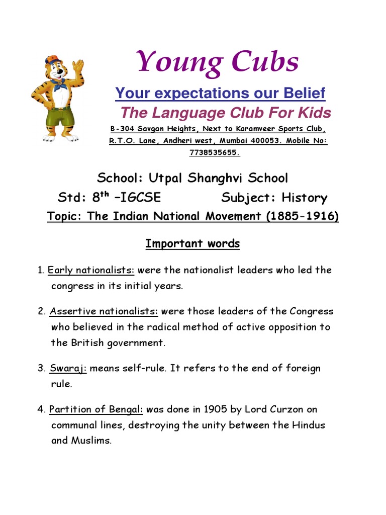 Indian National Movement Overview | PDF | British Raj | All India ...