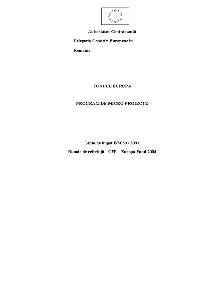 Proiect Finantare Exemplu PDF Free | PDF