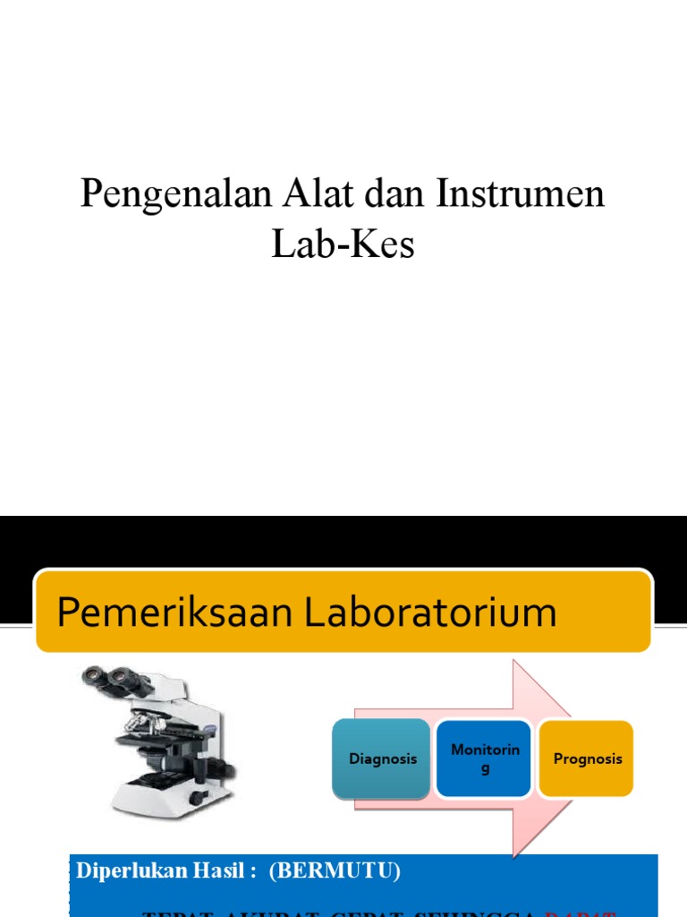 Alat dan Instrumen Laboratorium Dasar | PDF