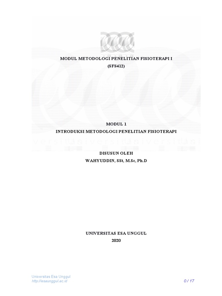 Modul Metlit FT 1 - Temu 1 | PDF