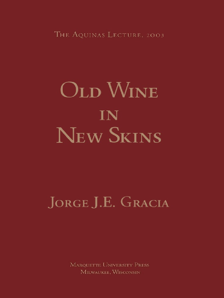 Old Wine in New Skins | PDF | Traditions | Epistemology