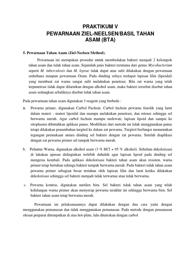 Pewarnaan Bta | PDF