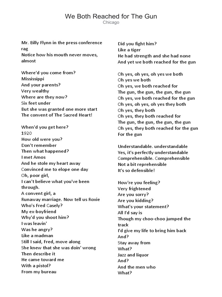 The Both Reached For The Gun | PDF