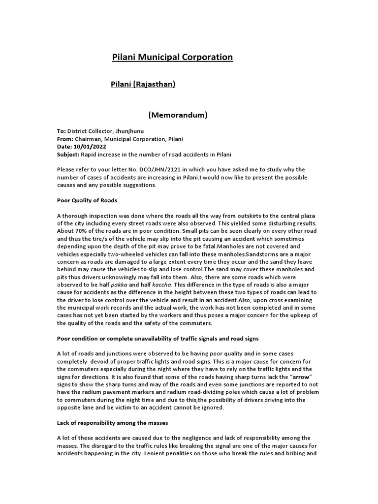 Pcom Assignment 2125 | PDF | Traffic | Road