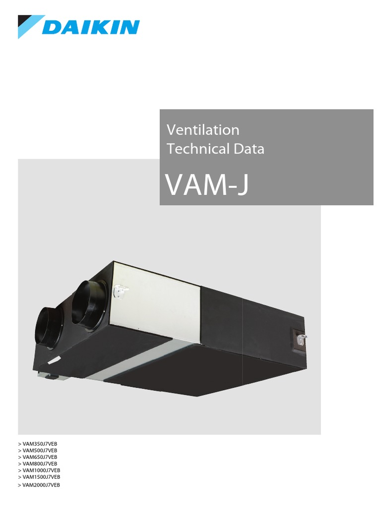 VAM-J EEDEN19A Data Books English | PDF | Ventilation (Architecture) | Manufactured Goods