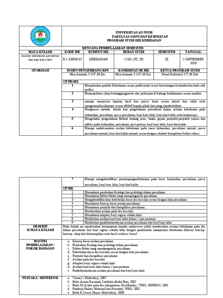 Askeb Bulin 2020 | PDF