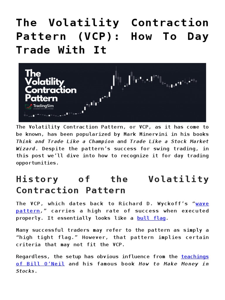 The Volatility Contraction Pattern (VCP) : How To Day Trade With It ...