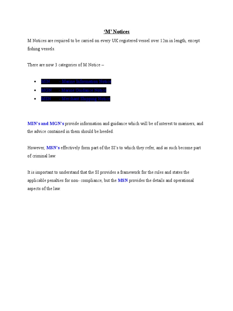 M Notices | PDF | Business