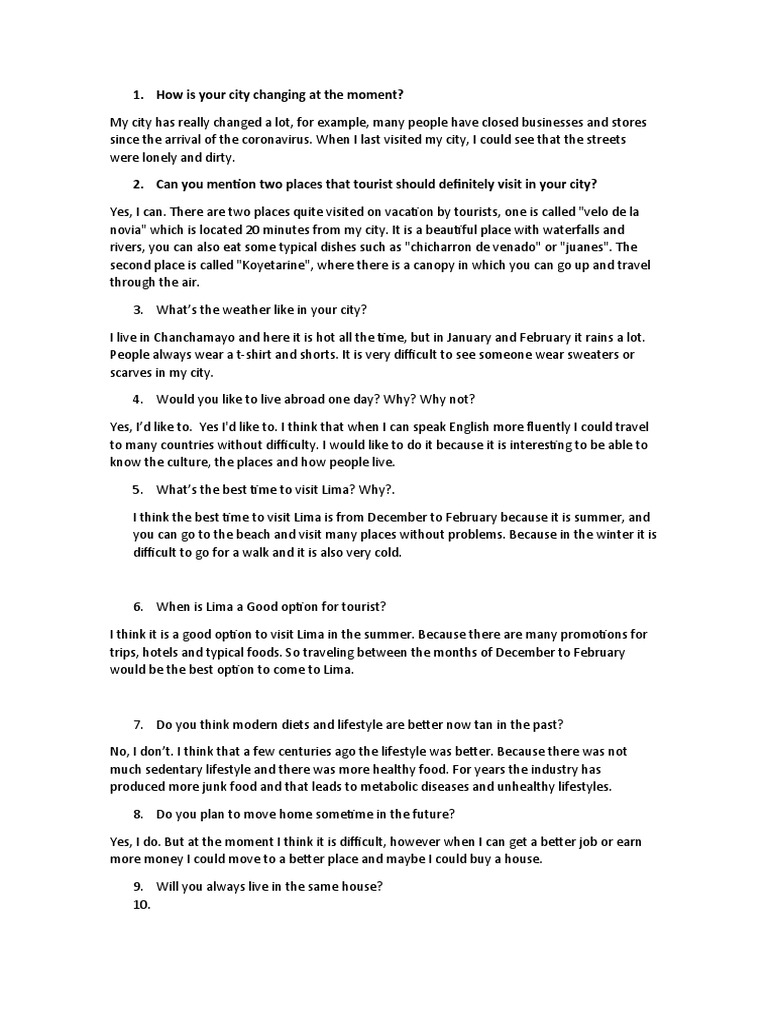 How Is Your City Changing at The Moment | PDF | Food And Drink | Nutrition