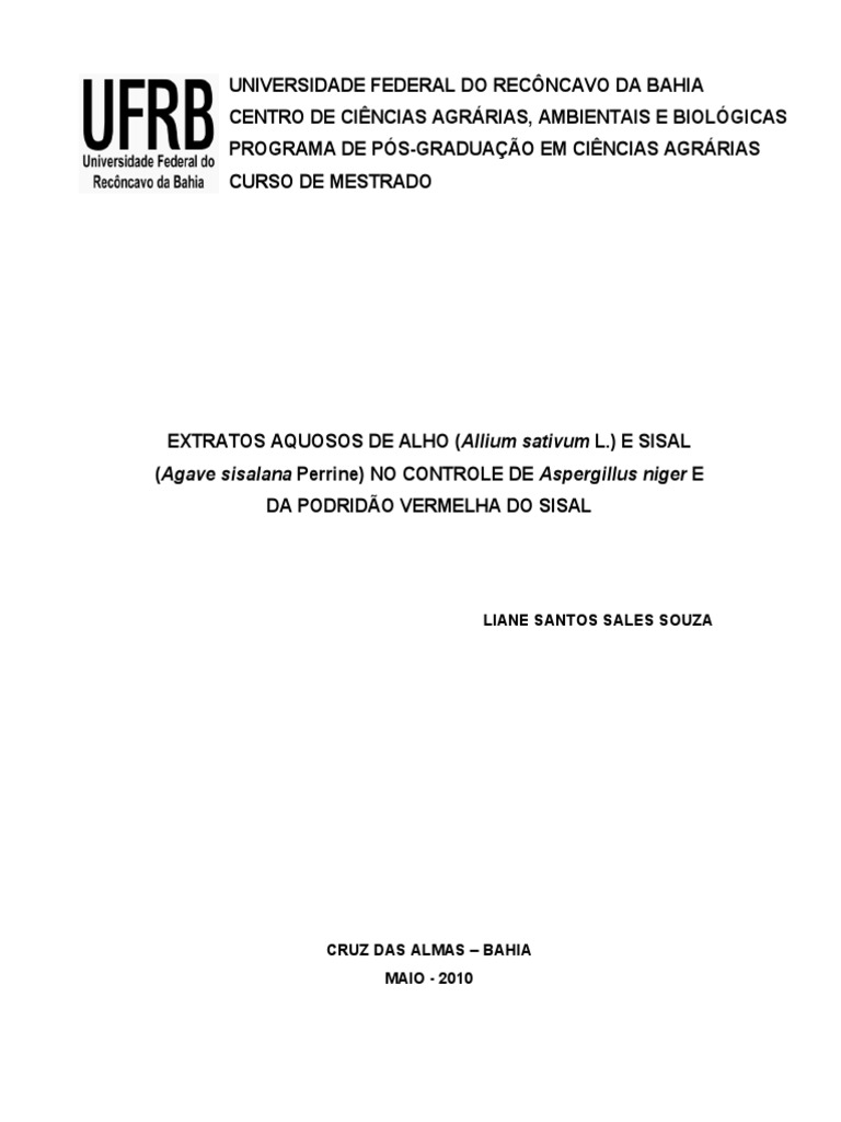 Liane Santos Sales Souza | PDF | Biologia | Organismos