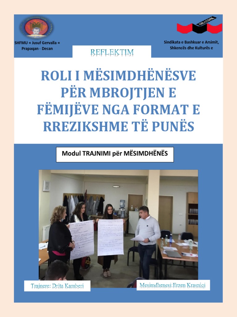 Reflektimi Roli I Mësimdhënësve Në Mbrojtjen e Fëmijëve Nga Format e ...