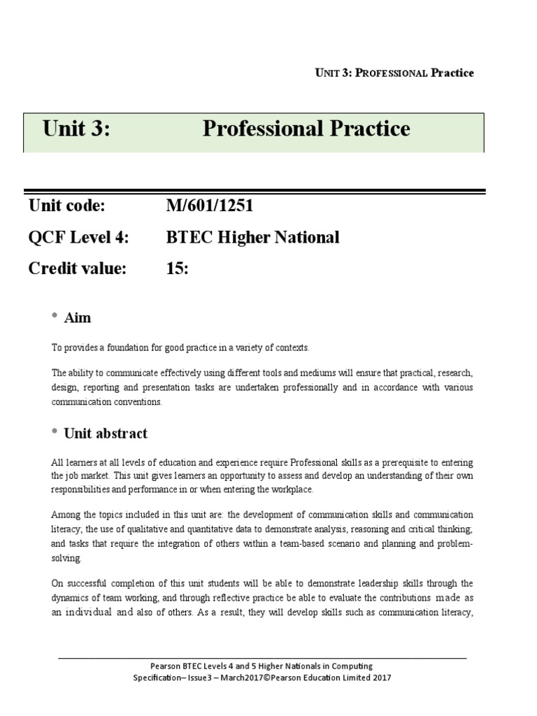 UNIT 3 - Professional Development | PDF | Communication | Learning