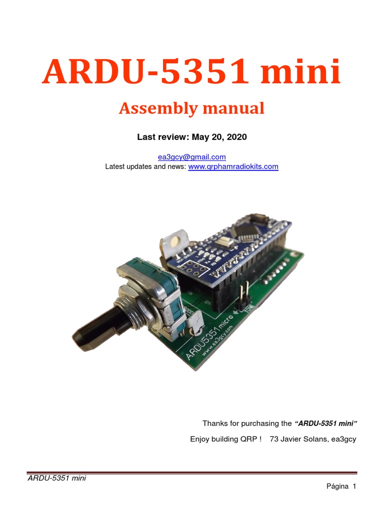 ARDU-5351mini English Manual | PDF | Electrical Connector | Arduino