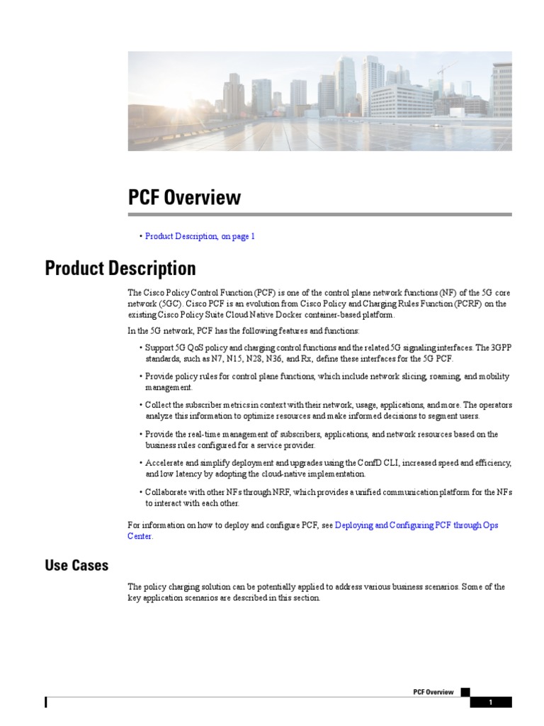 M 5g PCF Overview | PDF | Computer Network | Server (Computing)