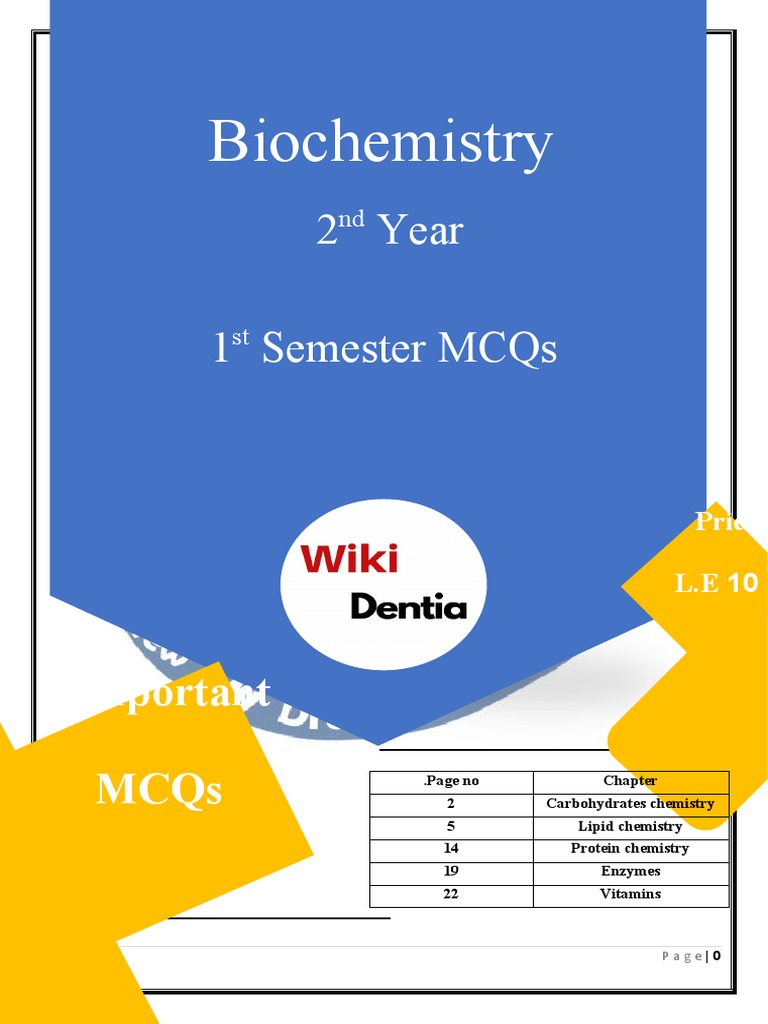 Final Biochemistry MCQ | PDF | Carbohydrates | Lipoprotein