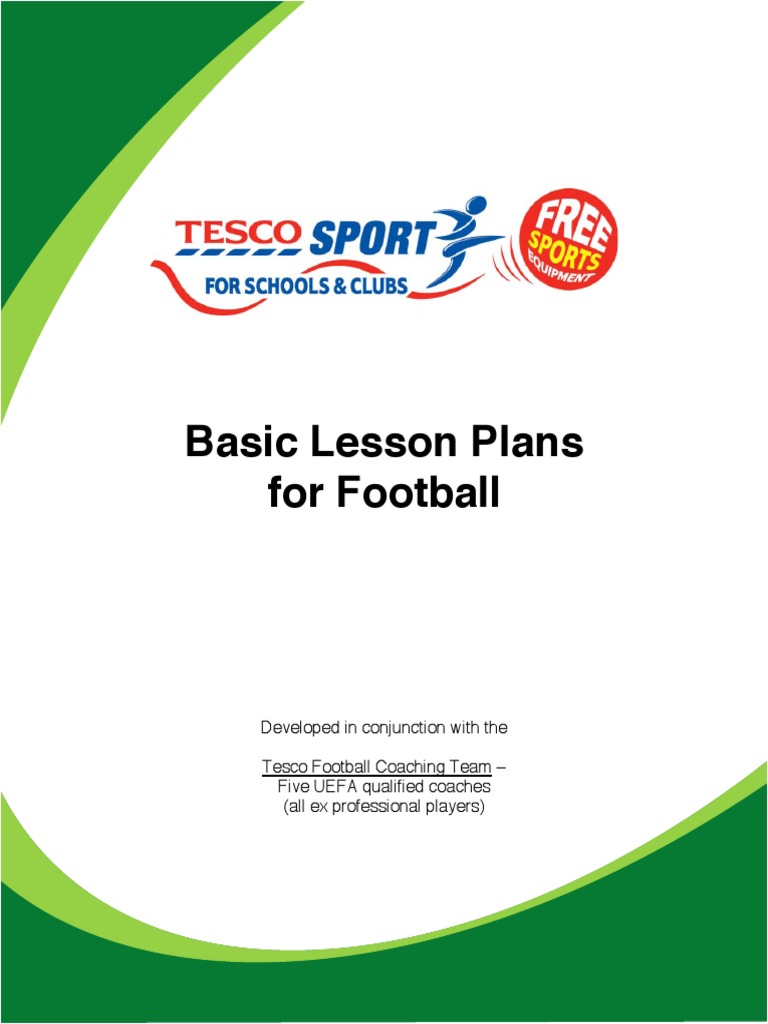 Basic Lesson Plans For Football | PDF | Lesson Plan | Sports