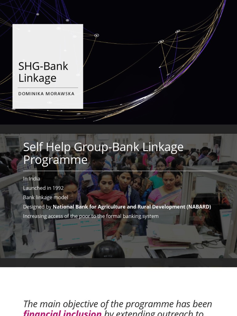 SHG-Bank Linkage: Dominika Morawska | PDF