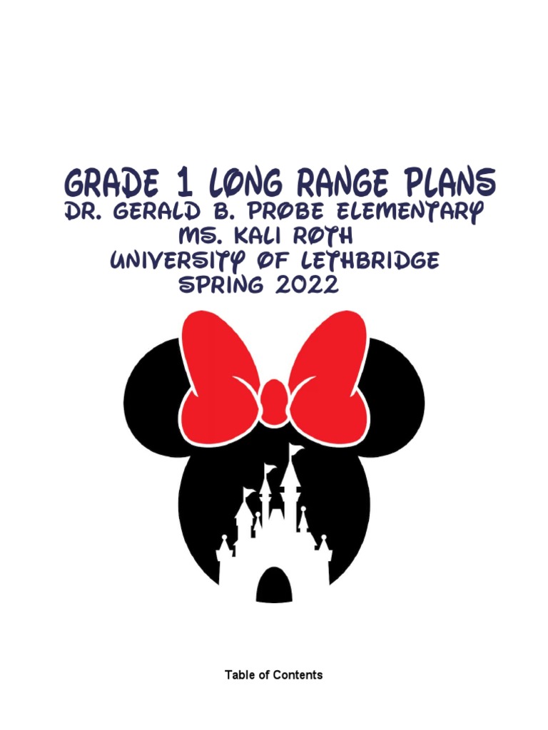 Grade 1 Long Range Plans | PDF | Learning | Senses