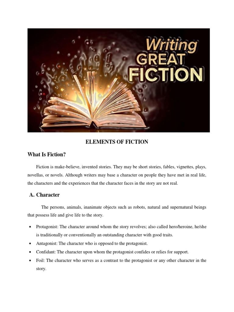 Week 012 Module Elements of Fiction | PDF | Narration | Plot (Narrative)