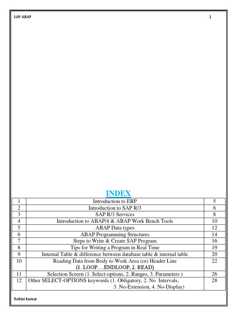SAP ABAP Guide for Developers | PDF