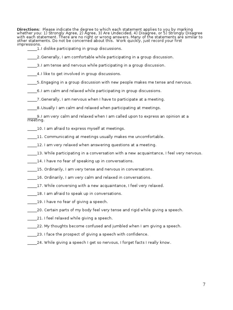 Speech Handout | PDF | Conversation | Nonverbal Communication