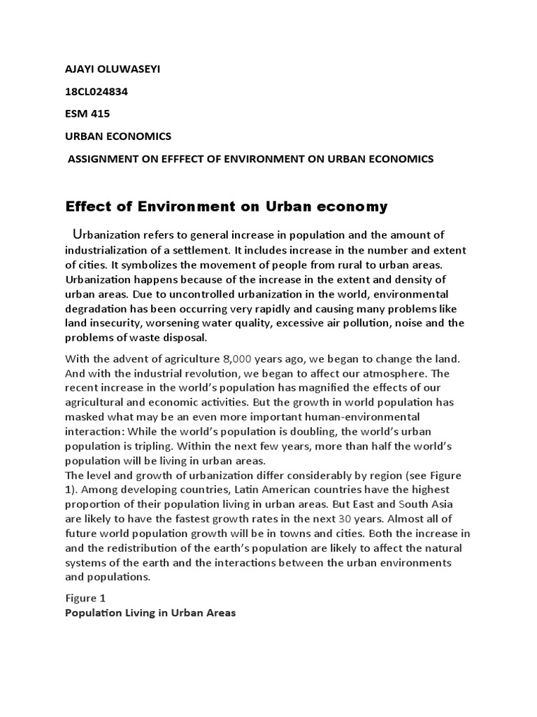 Environment Effect On Urban Economics | PDF | Urbanization ...