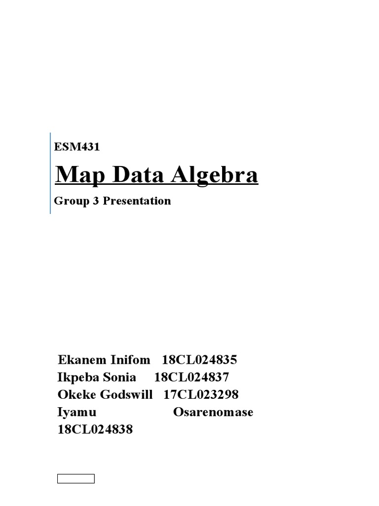 Map Algebra | PDF | Trigonometric Functions | Function (Mathematics)