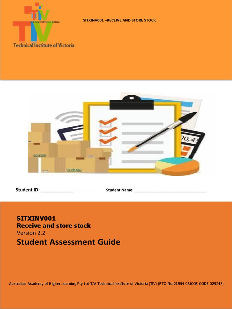 Student Guide: Stock Management Assessment | PDF | Educational ...