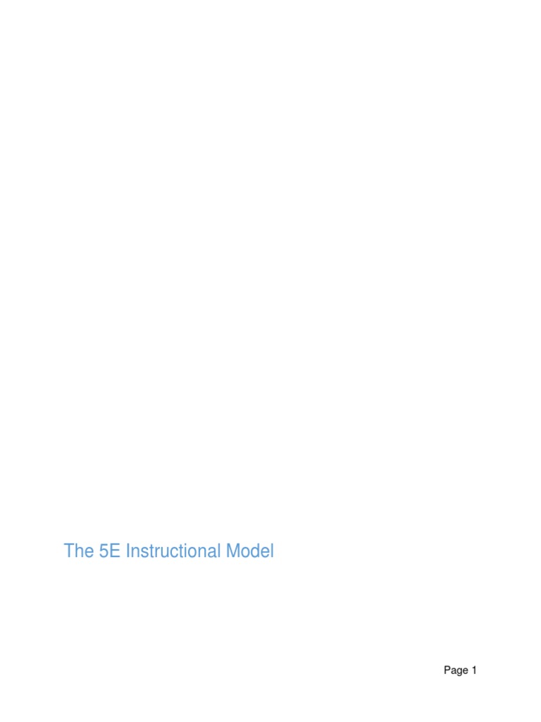 13 The 5e Instructional Model NASA | PDF | Constructivism (Philosophy ...