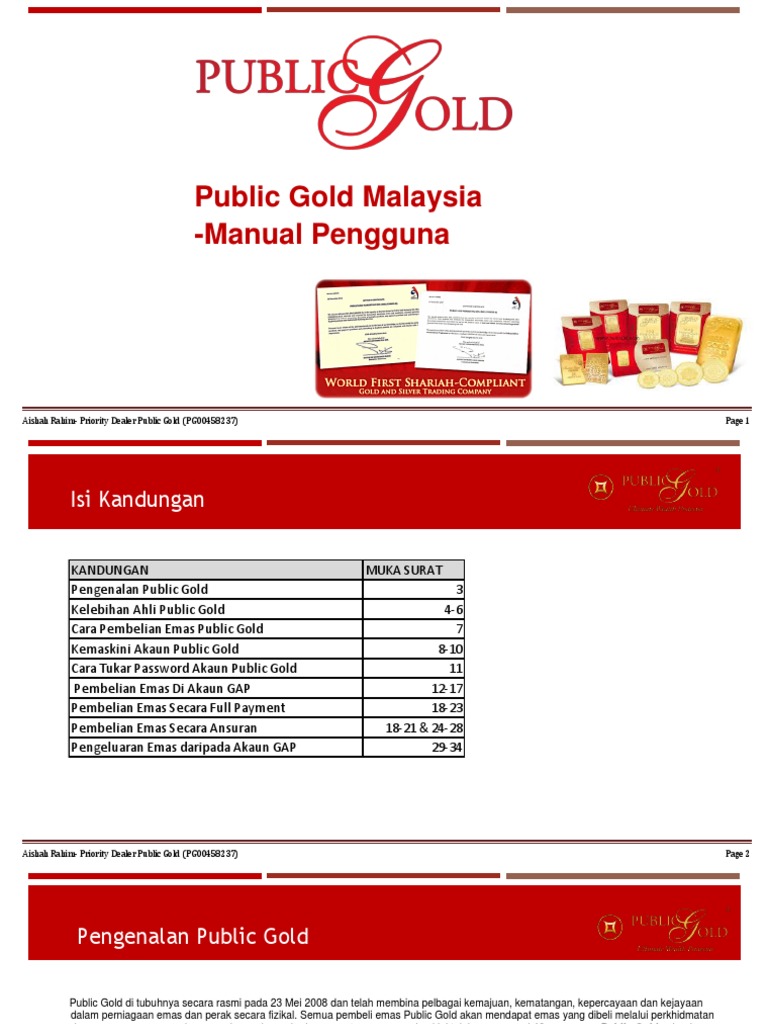 Public Gold - Manual | PDF