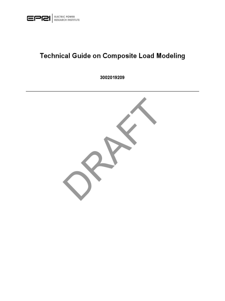 Mitra - Technical Guide On Composite Load Modeling | PDF | Electric ...