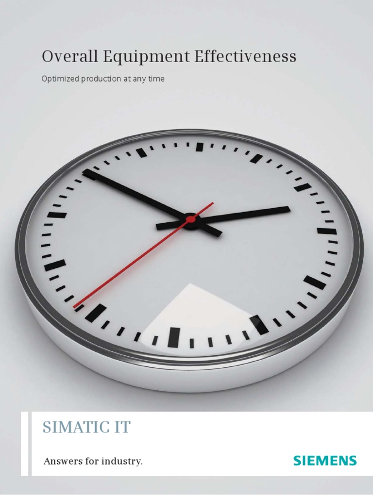 Brochure Simaticit Oee en | PDF | Total Cost Of Ownership | Performance ...