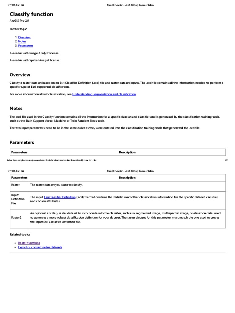 Classify Raster Data in ArcGIS Pro | PDF | Arc Gis | Esri