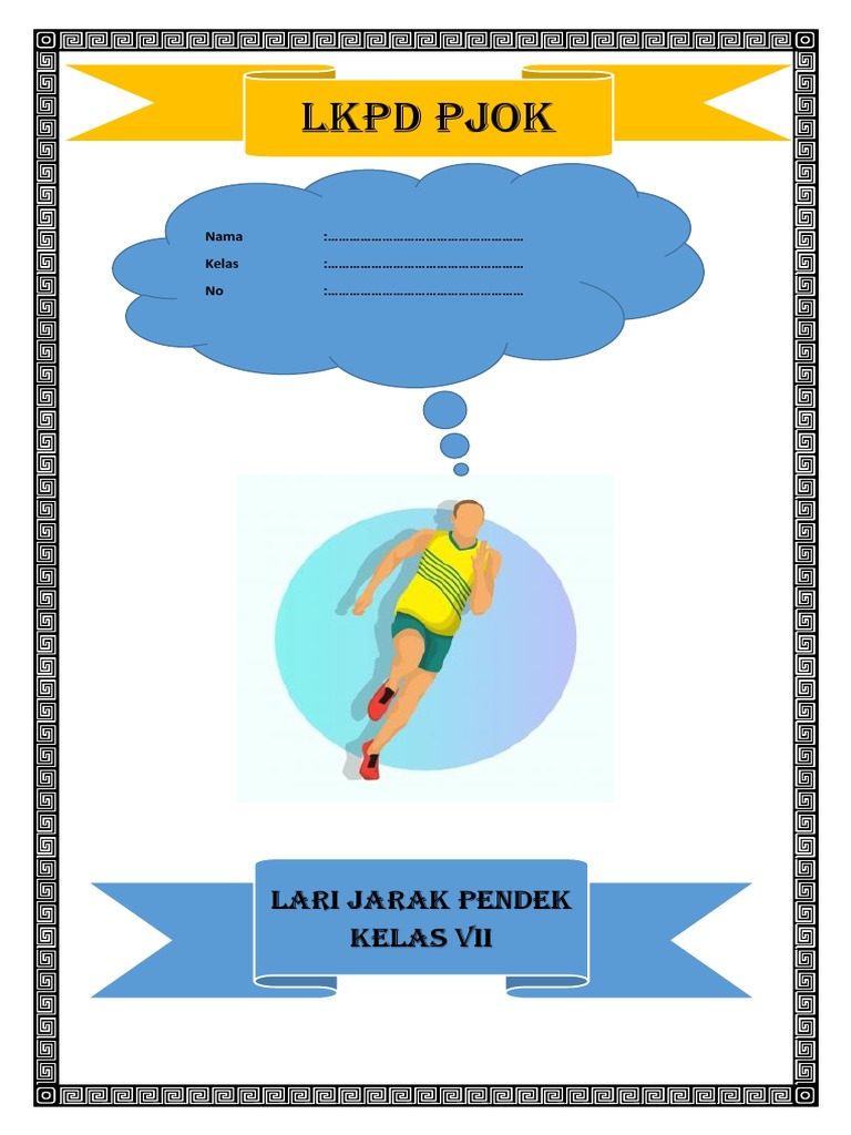LKPD PJOK. Lari Jarak Pendek KELAS VII | PDF