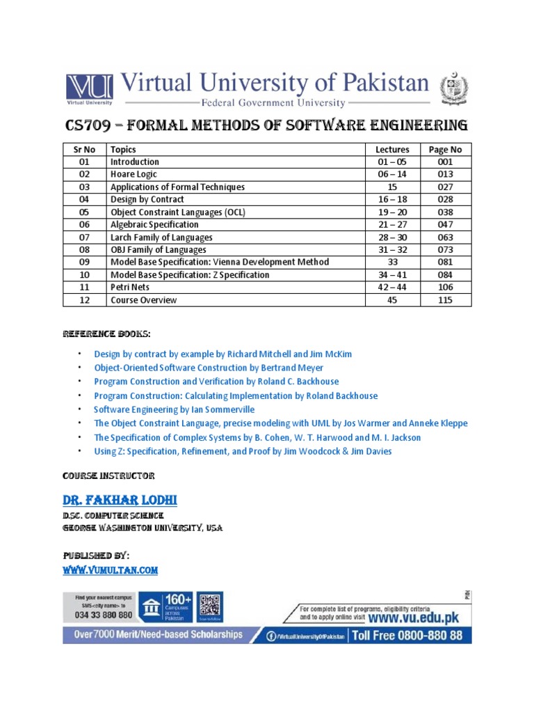 CS709 Handouts | PDF | Class (Computer Programming) | Control Flow