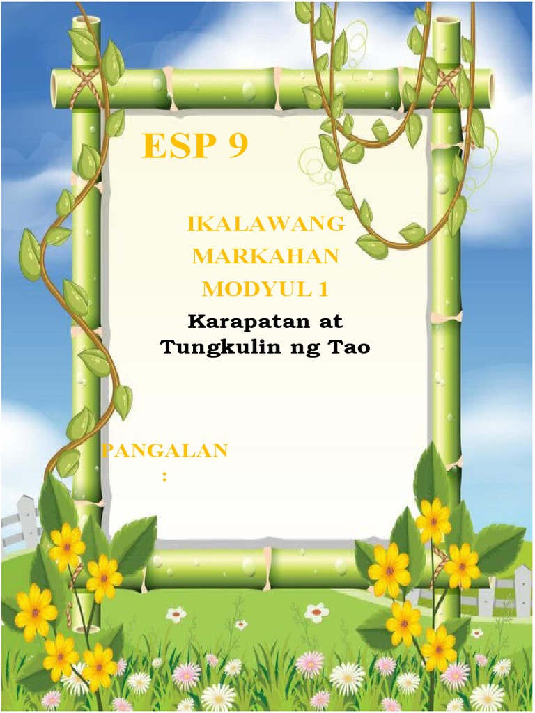 Esp9 2nd Quarter Modules | PDF