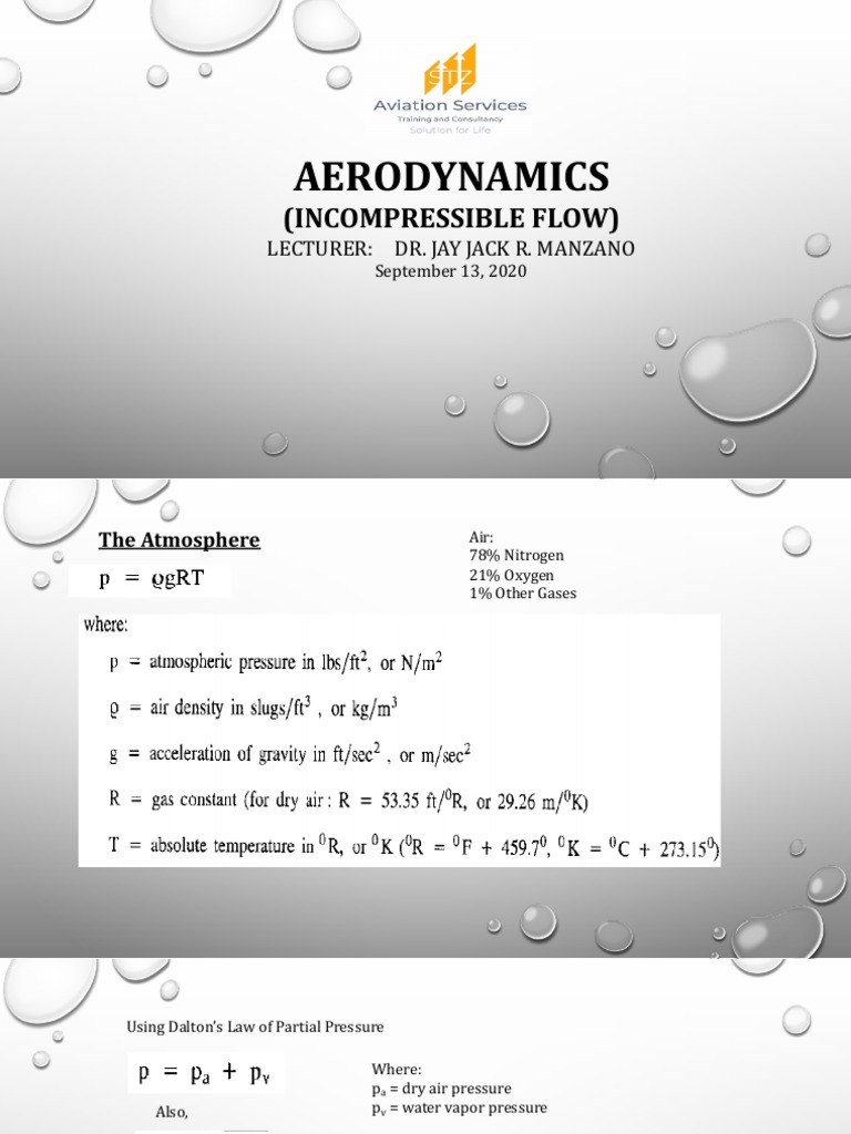 Incompressible Flow Aerodynamics Guide | PDF | Airspeed | Boundary Layer