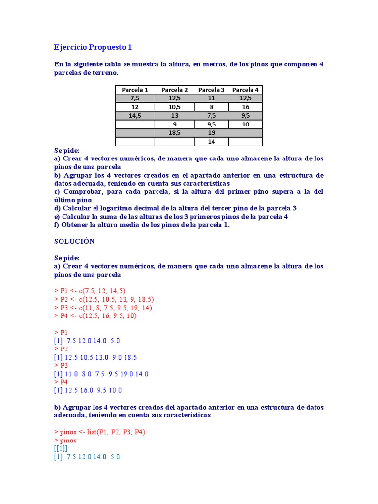 Ejercicio Propuesto 1 Resuelto | Descargar gratis PDF | Matemáticas | Aritmética