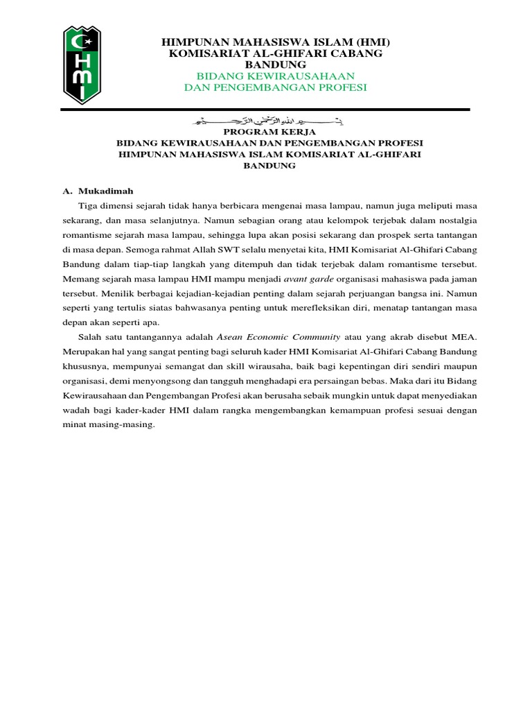 Program Kerja KPP | PDF