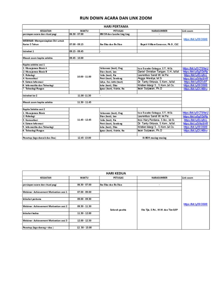 Rundown Dan Link Zoom My Pathway | PDF