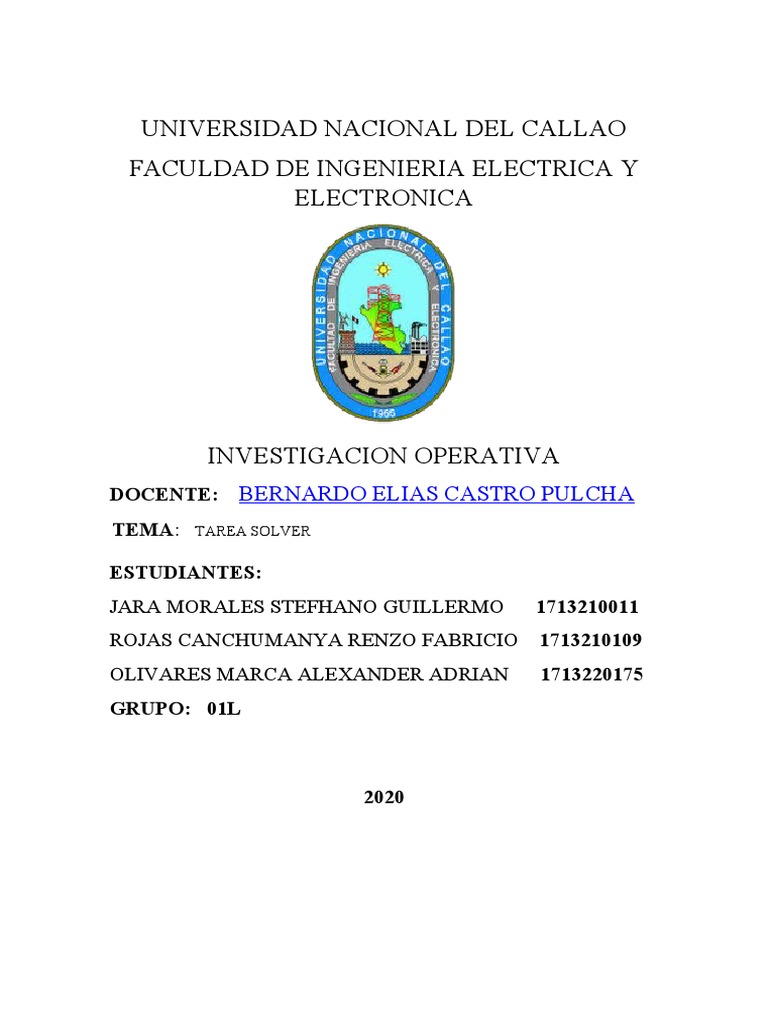 Tarea Solver Grupo | PDF | Publicidad